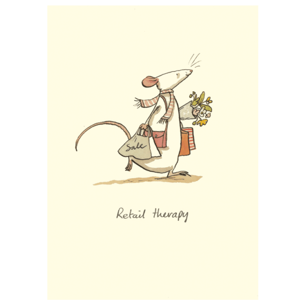 Retail Therapy Card by Anita Jeram - Two Bad Mice